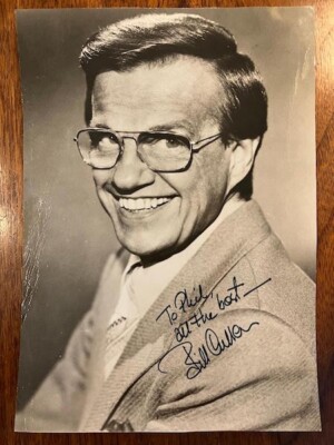 CLASSIC VINTAGE 7x9 INSCRIBED SIGNED PHOTO BY 1970's GAME SHOW HOST ...