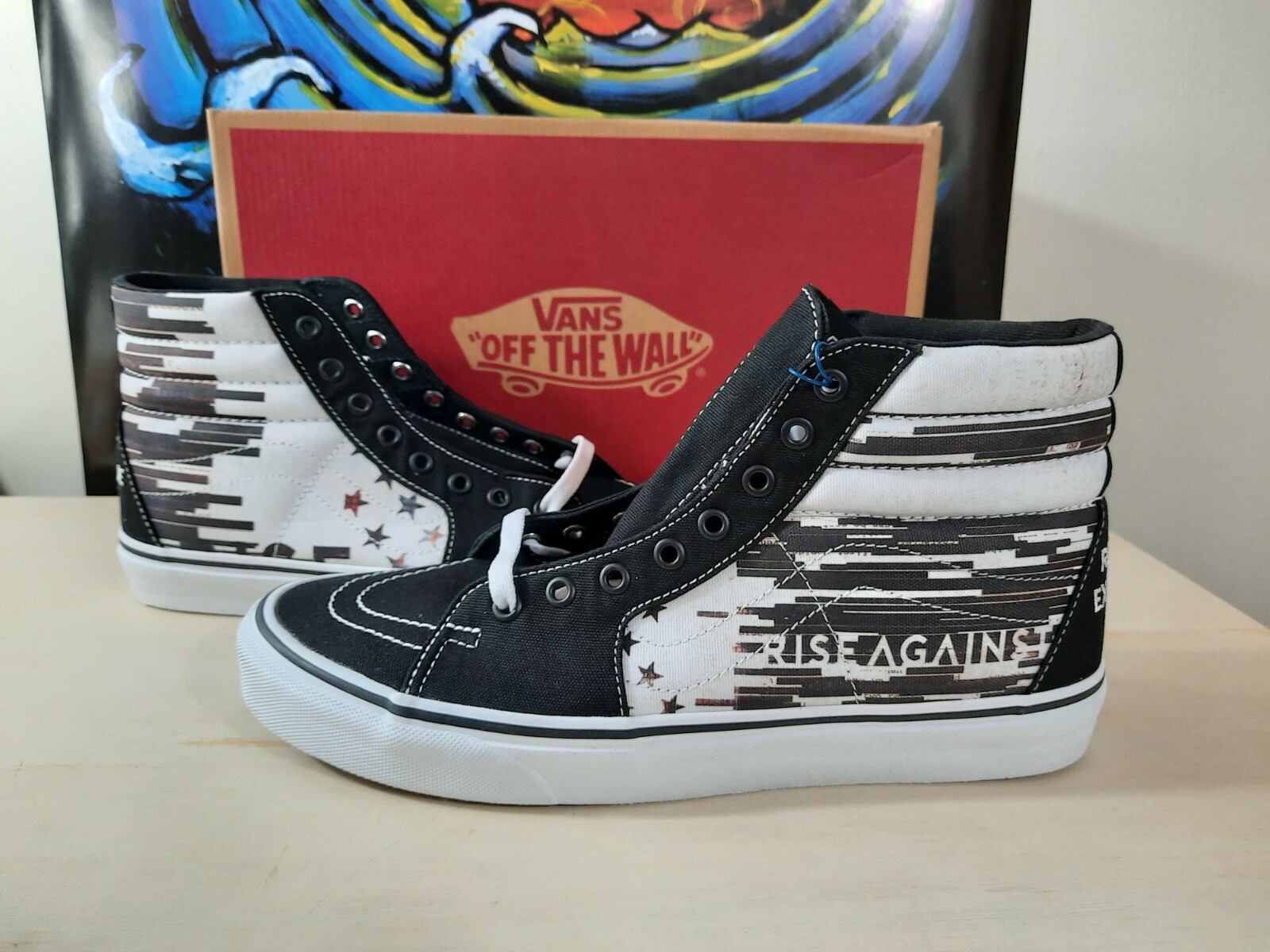 Vans Sk8-hi X Rise Against Rare Samples Size 11 | eBay
