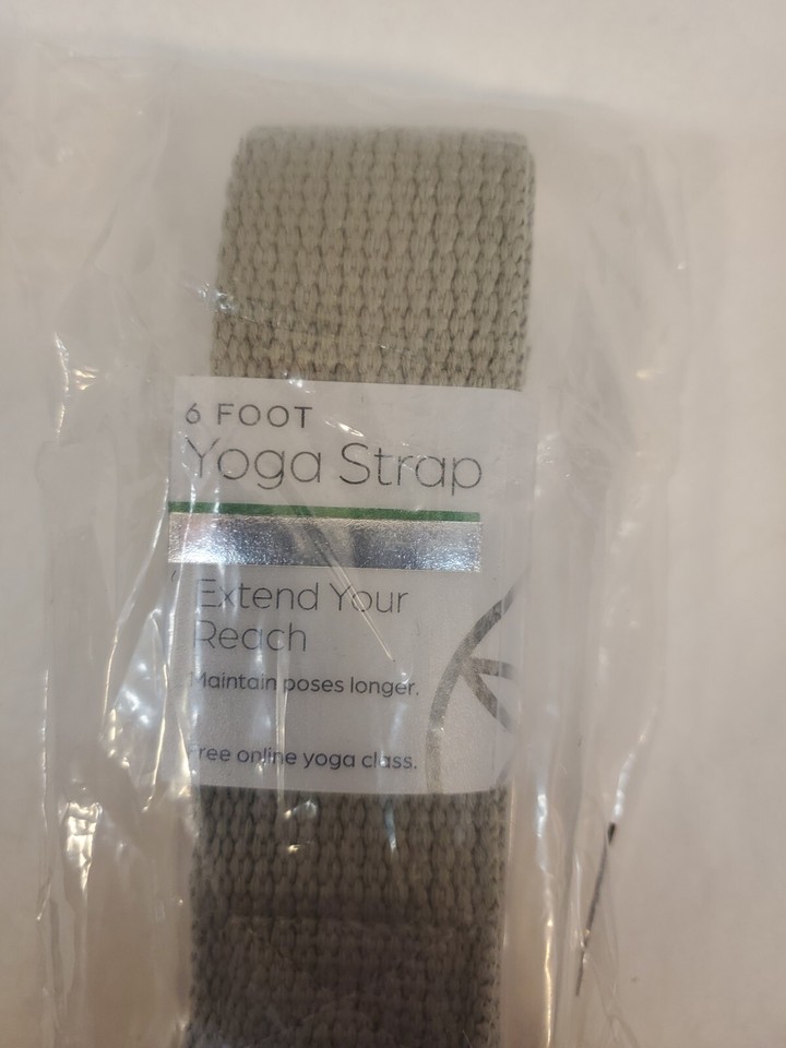 Evolve Yoga Strap Gray 6 Feet Machine Washable 100% Polyester Durable D ...