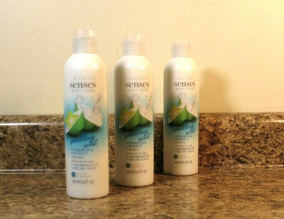 Avon Senses Body Lotion Starfruit & Coconut Scent LOT Of 3 NEW | eBay