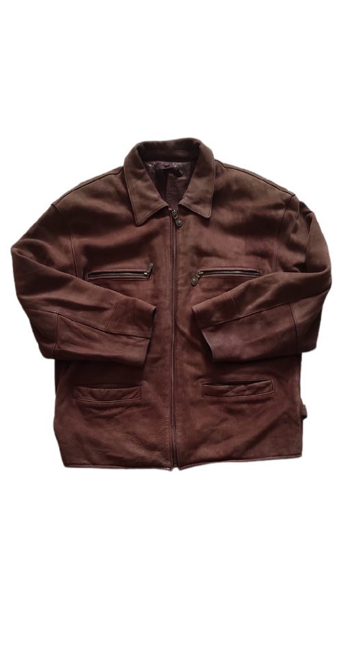 Vintage Original Trapper Leatherwear Men’s Brown Leather Jacket Size L ...