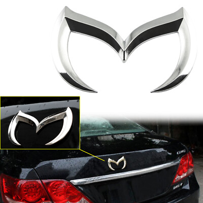Mazda 2 3 5 6 CX Miata Silver Evil M Logo Emblem Batman Rear Badge ...