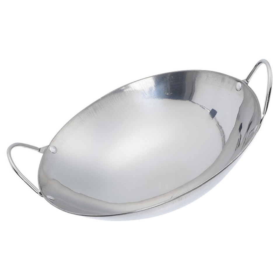 Double Handle Stainless Steel Cooking Pot Large Round Pan For Kitchen ...