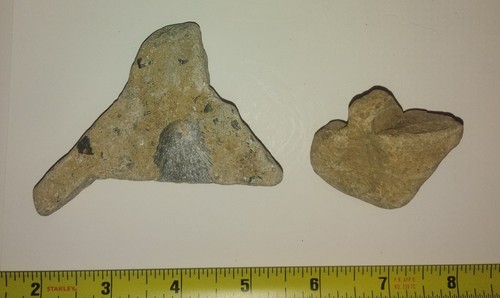 Native American Paleo Indian Artifacts Lot Of 2 Strangely Shaped Stone ...