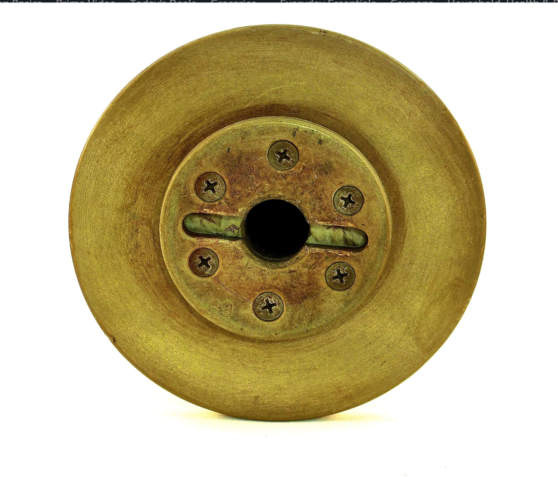 Vintage Wood Spool,Bird in Flowers Painting,Wood Base,Metal Spool ...