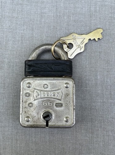 Vintage Master Lock Padlock #66 With Key | eBay