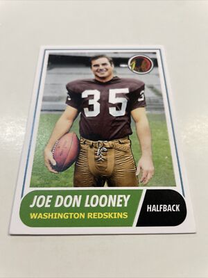 1968 Football Joe Don Looney Custom Card Washington Redskins A-443 | eBay