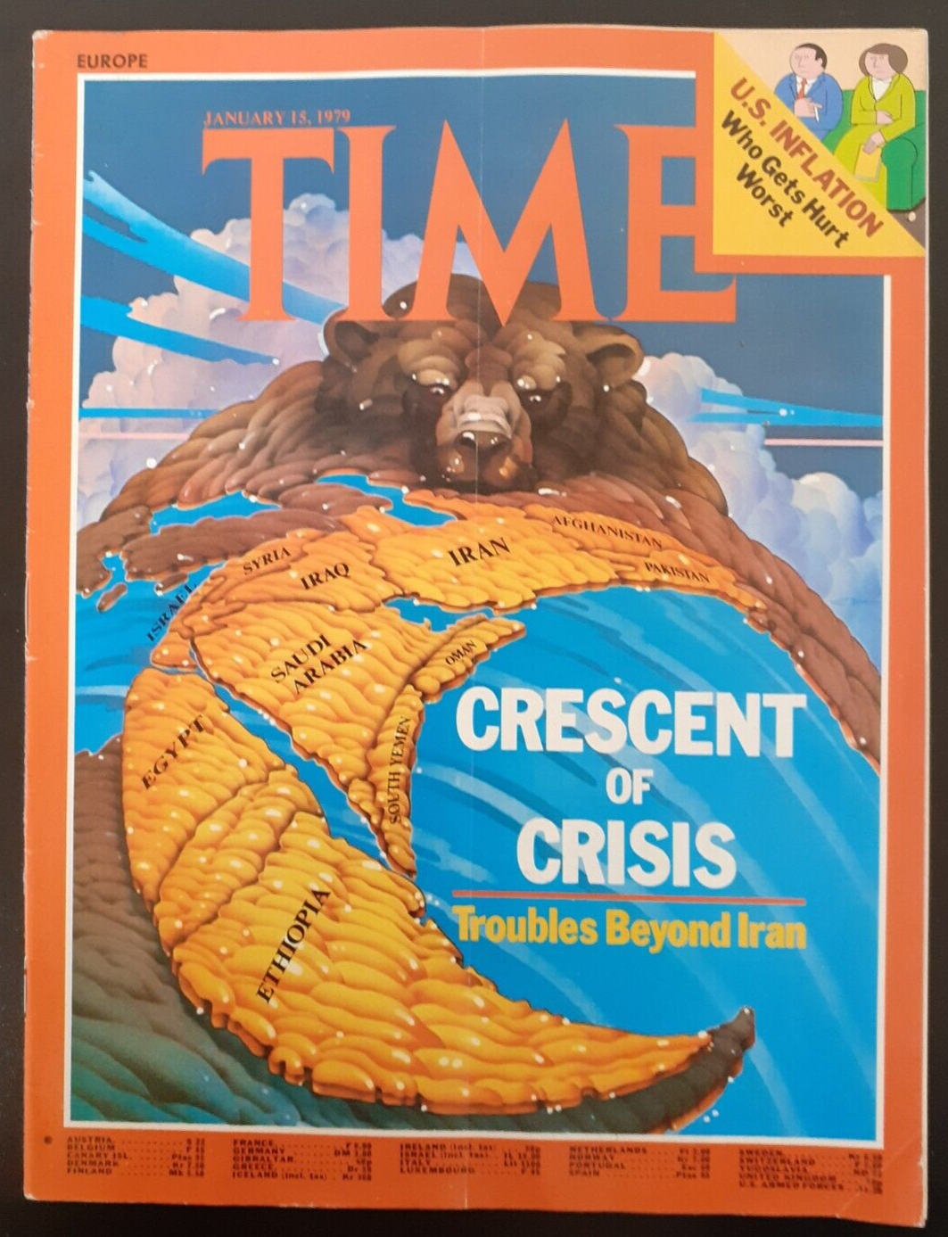 Time Magazine 1979 January 15 US Crescent of Crisis Troubles Beyond ...