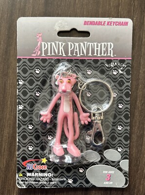 PINK PANTHER Bendable Keychain MGM NEW NJ Croce 2006 Hard To Find | eBay