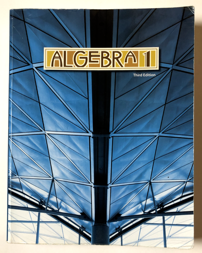 BJU Bob Jones 9th grade ALGEBRA 1 9 Student Worktext Text Textbook | eBay