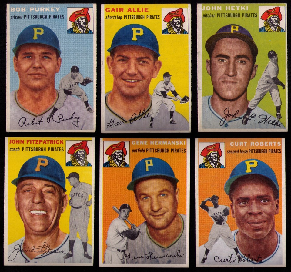 1954 Topps Pittsburgh Pirates COMPLETE Team Set (18ct) w/7 SIGNED NICE ...