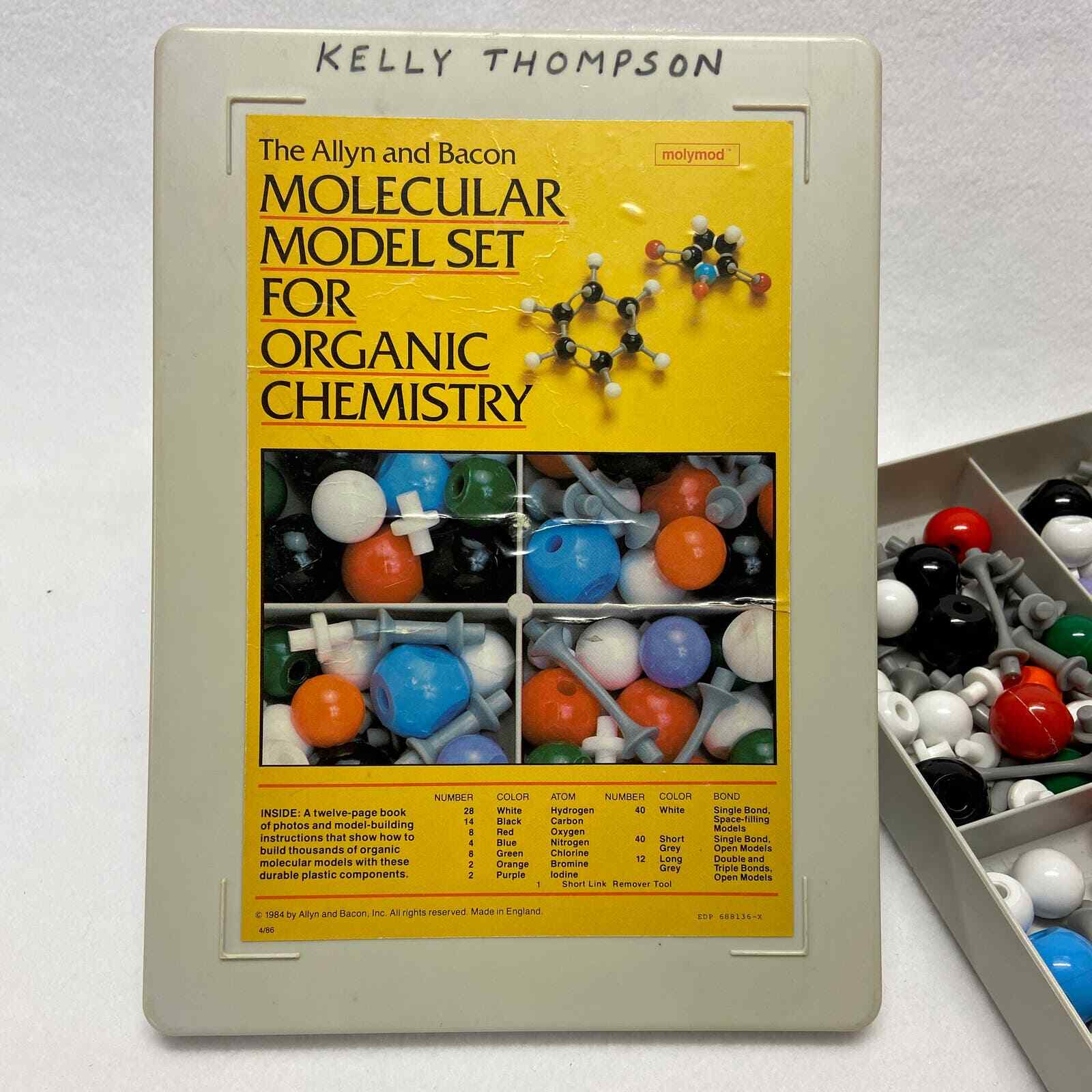 Allyn & Bacon Molecular Organic Chemistry Set Molymod Missing Photo ...
