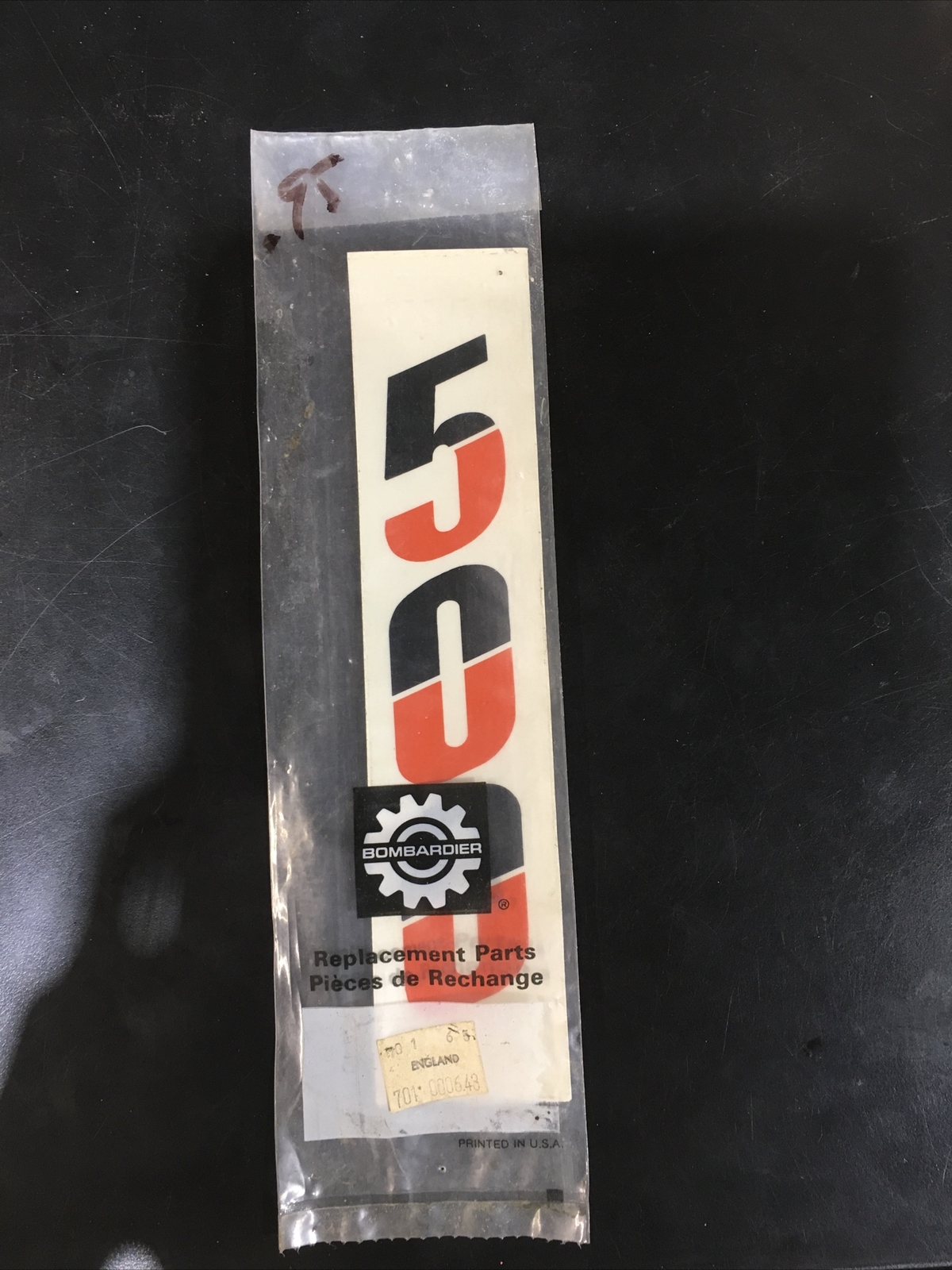Bombardier 500 Sticker vintage NOS | eBay