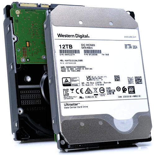 WD Ultrastar DC HC520 12TB 7.2K RPM SATA 6Gb/s 3.5" HDD HUH721212ALE600 ...