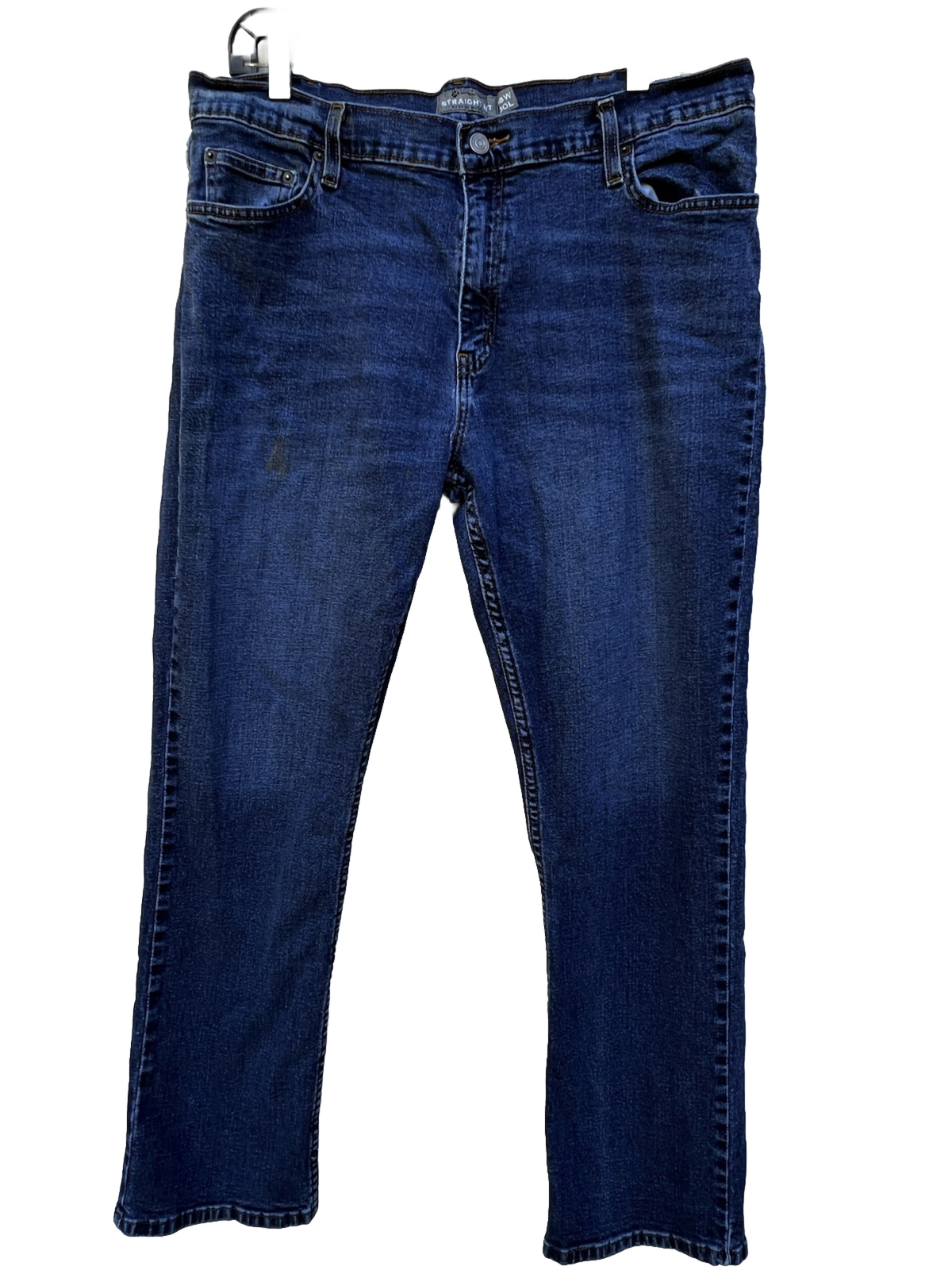 Members Mark Mens Work Pants Blue Jeans Size 38x30 Straight Fit | eBay