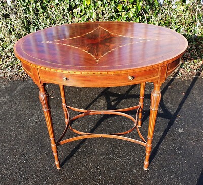 SUPER QUALITY ANTIQUE INLAID CONSOLE HALL TABLE DELIVERY AVAILABLE ...