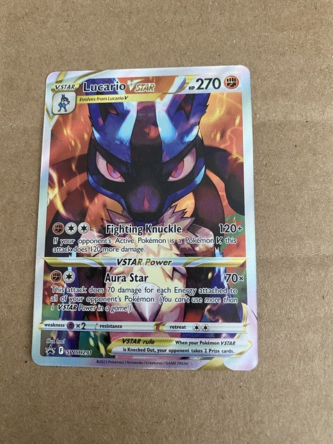 Pokémon TCG Lucario VSTAR SWSH Black Star Promos SWSH291 Holo Promo for ...