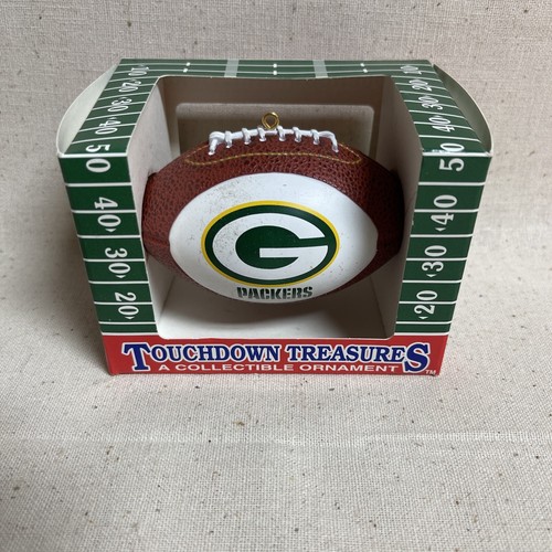 Green Bay Packers Touchdown Treasures Collectible Football NEW Ornament. | eBay