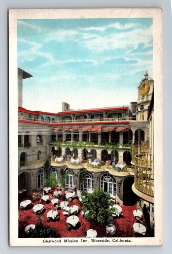 Riverside CA-California, Glenwood Mission Inn Courtyard Vintage ...