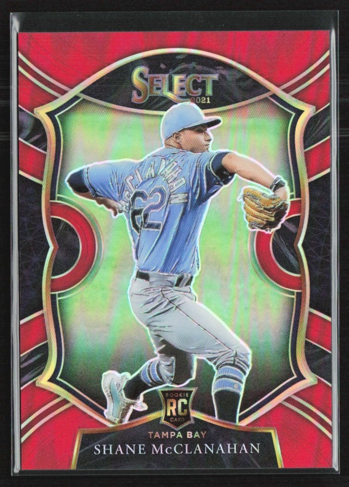 Shane McClanahan 2021 Panini Select Red Prizm RC /199 #73 Tampa Bay Rays | eBay