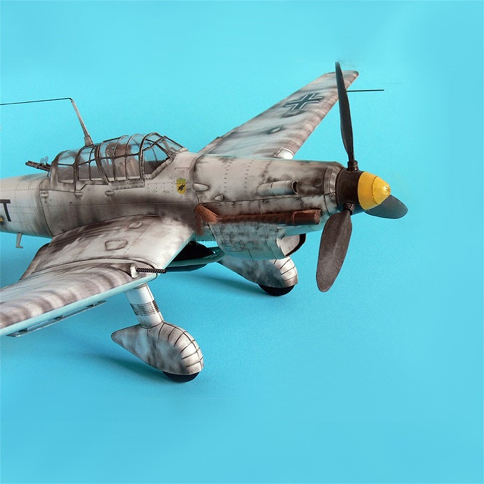 New 1:33 Scale WWII German Junkers Ju-87 D-3 Stuka Dive Bomber Aircraft ...