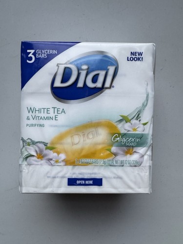 Dial White Tea Vitamin E Glycerin Soap 3 Bars 113g 40z | eBay