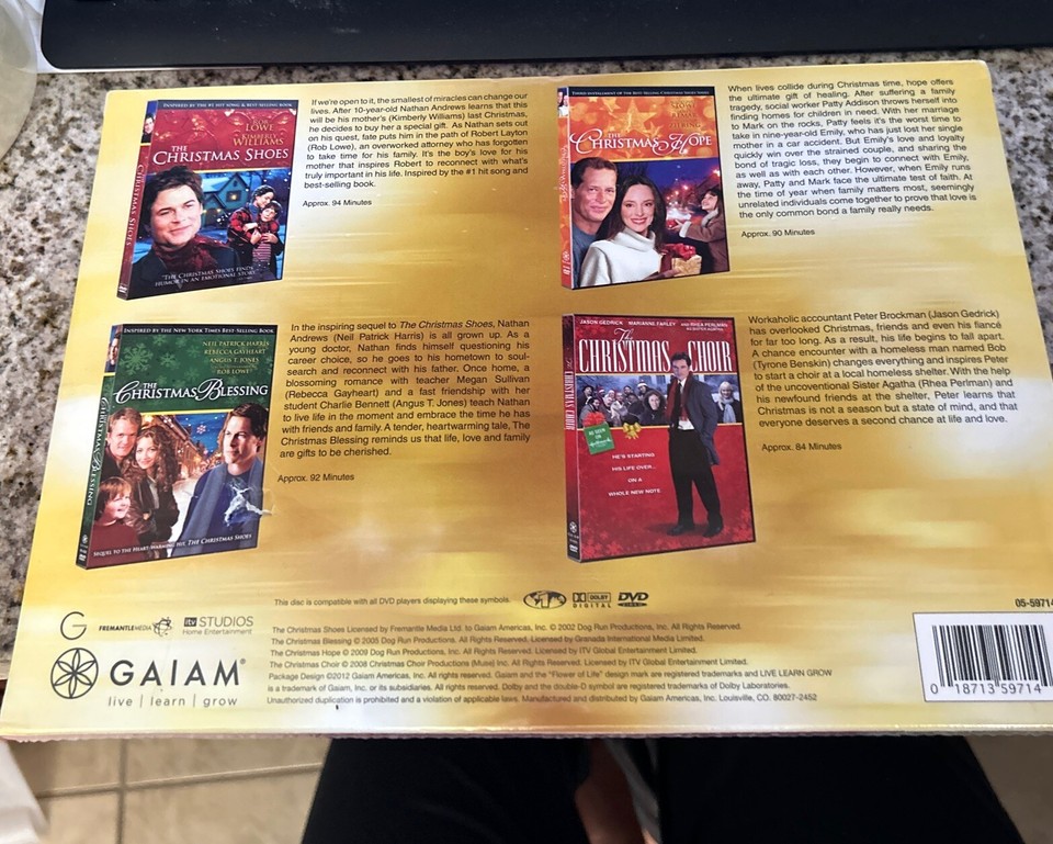 CHRISTMAS COLLECTION SERIES 4 DVD BOX SET Rob Lowe Kimberly Williams ...