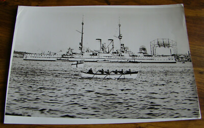 Old 8x12 Photo Early 1900s British Warship dreadnought battleship Great ...