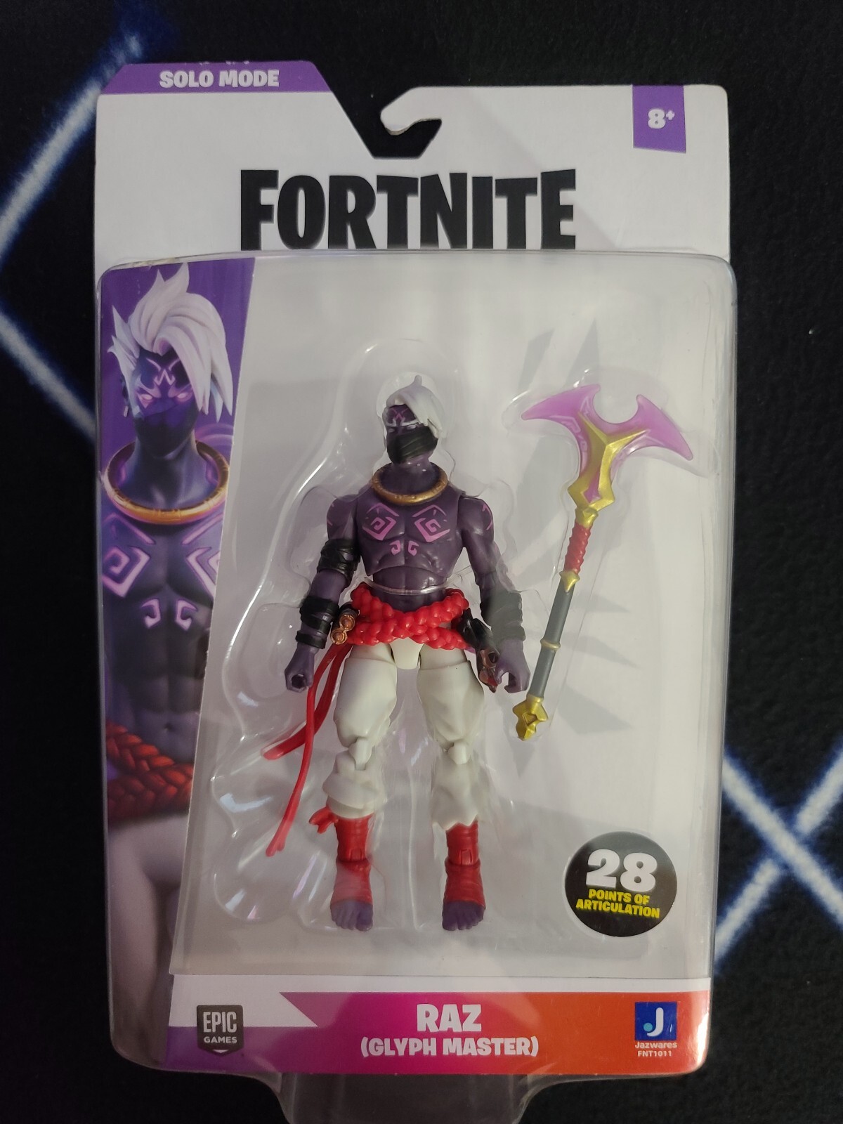 New Fortnite Solo Mode Series RAZ GLYPH MASTER 4" Action Figure ...