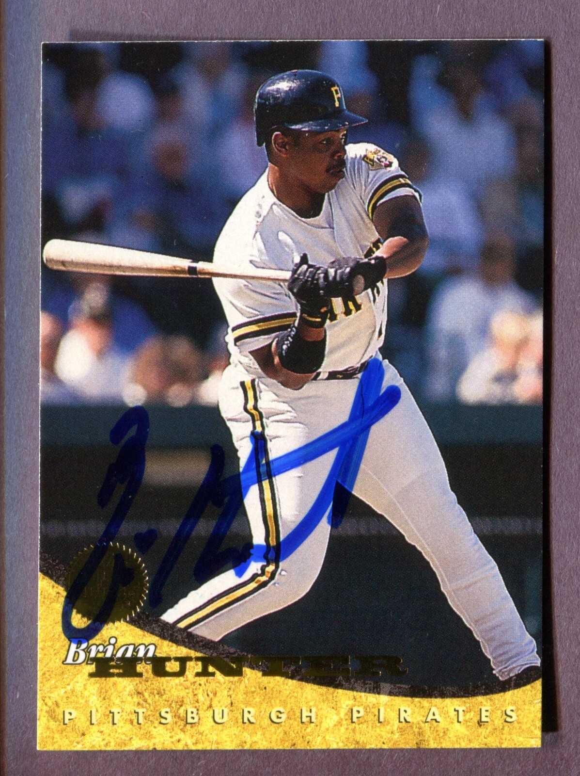1994 Leaf #275 Brian Hunter Autographed Signed AUTO Pittsburgh Pirates ...