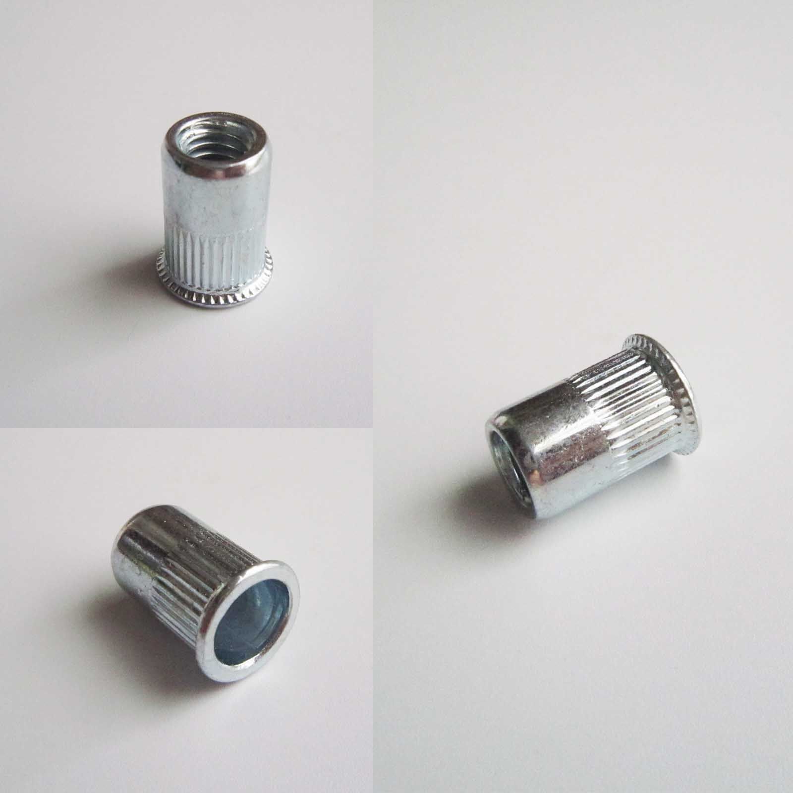 10/50/100x Flat Head Metric Threaded Blind Rivet Nut Insert Rivnut ...