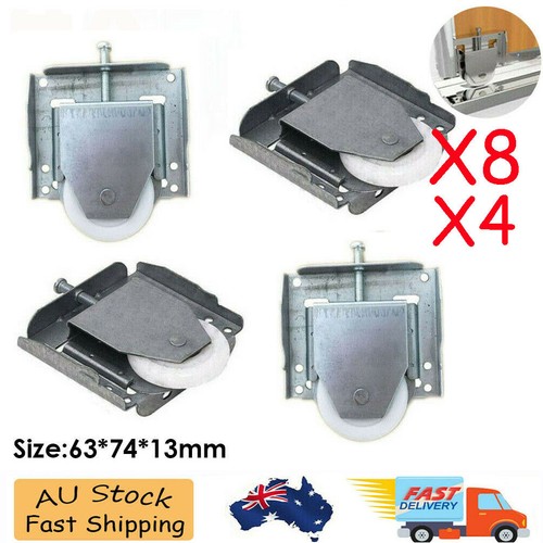 4/8X Sliding Closet Door Roller Wardrobe Wheels DIY Stegbar Mirror ...