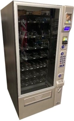 Crane National 180 Merchant 4 Snack Vending Machine w/ NAYAX Touch CC ...