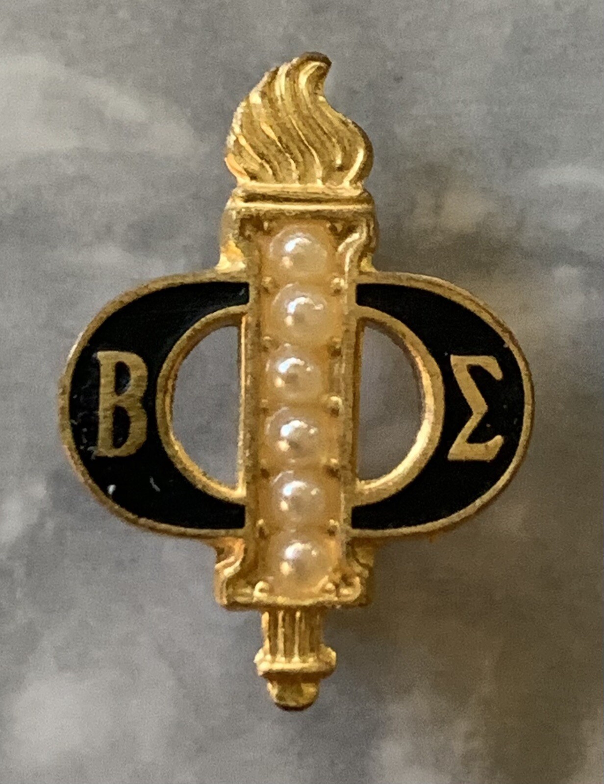 Vtg Lot Of 2 Beta Sigma Phi Gold Tone Sorority Brooch Pins w/ Seed ...