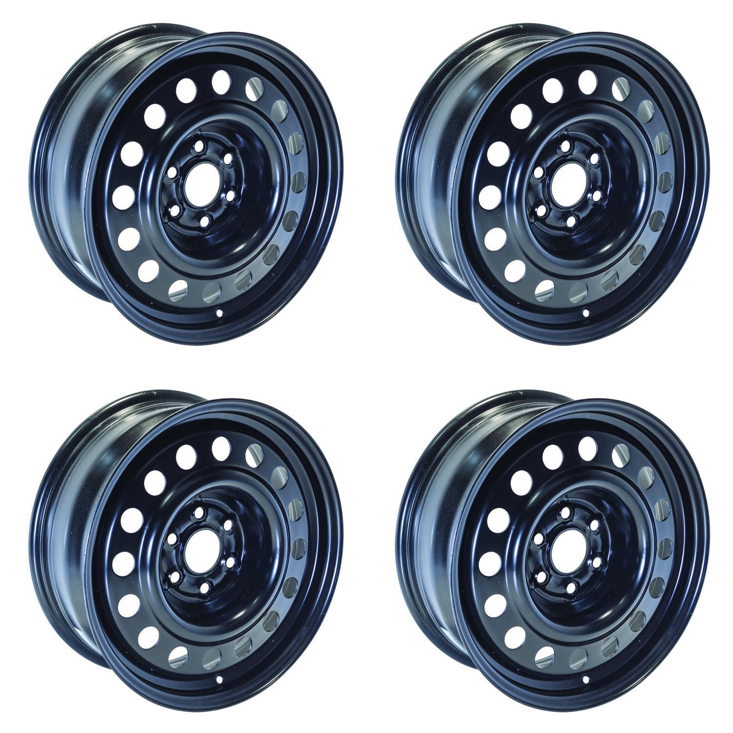 NEW Set of 4 Wheels 17in Black Fits Chevrolet GMC OEM Level Rims X47620 ...