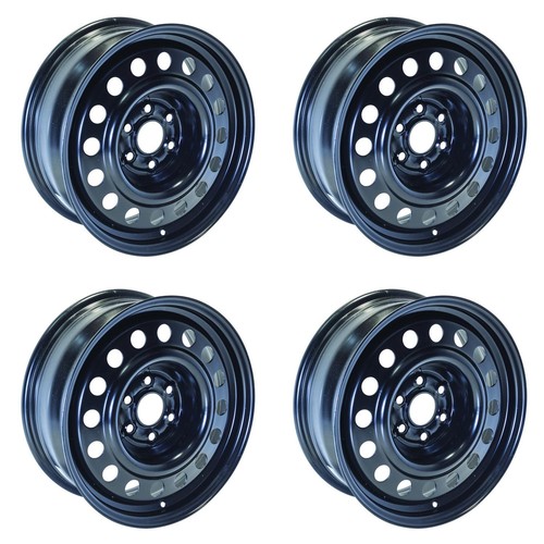 NEW Set of 4 Wheels 17in Black Fits Chevrolet GMC OEM Level Rims X47620 ...