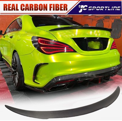REAL Carbon Rear Trunk Spoiler Wing For Benz C117 CLA200 CLA250 CLA45 ...