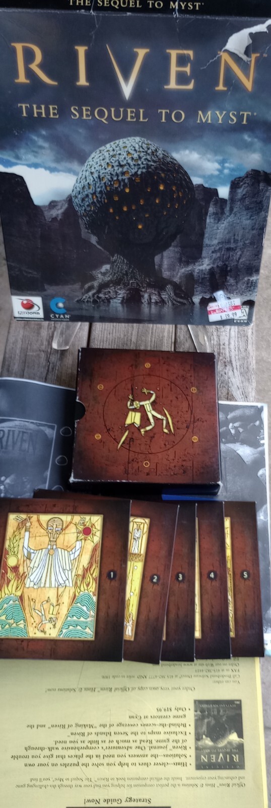 Riven The Sequel To Myst (PC/Mac CD-ROM) Video Game Cyan 1997 BIG BOX ...