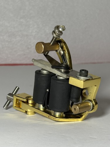 TTS Micro Dial tattoo machine Gold NOT workhorse,bishop,Spaulding ...