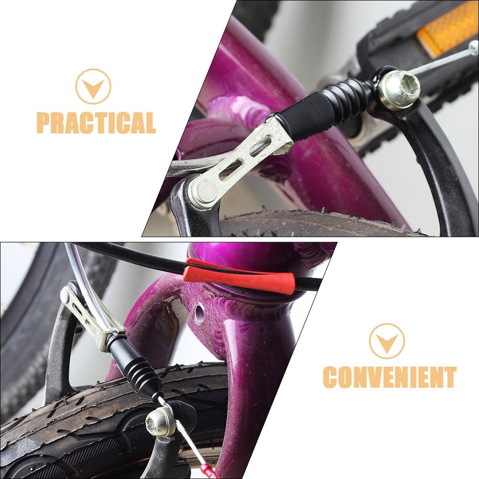 8pcs Electric Bike Brake Rubber Cover Rubber Clutch Sleeve Brake Cable ...