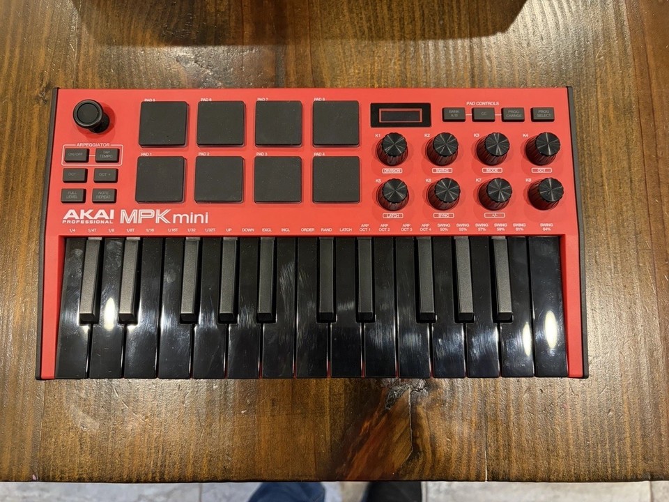 Akai Professional MPK Mini 25-Key Compact Keyboard and Pad Controller ...