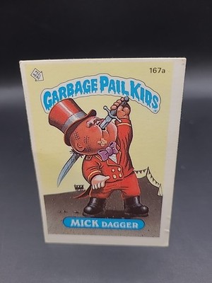 GARBAGE PAIL KIDS - MICK DAGGER - 167a - 1986 4th Series | eBay