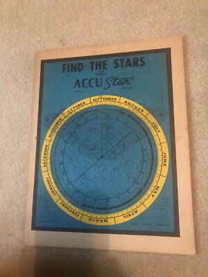 1959 Accu Star Accustar Find the Stars book Fleming astronomy | eBay