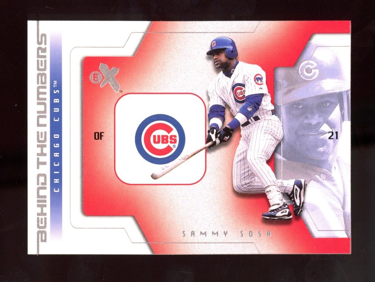 2002 Fleer E-X Sammy Sosa #35BN Behind the Numbers Chicago Cubs | eBay