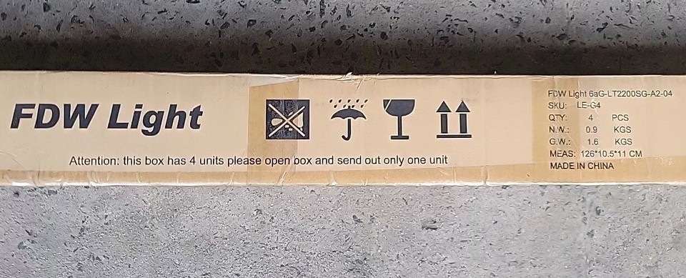 (4 PK) FDW 17W T8 4-FT LED Fluorescent Replacement Light Bulb Tubes ...