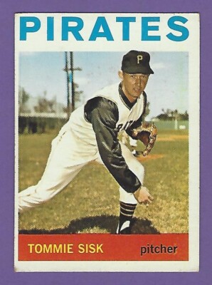 1964 Topps - #224 Tommie Sisk - Pittsburgh Pirates - VgEx+ (hs) | eBay