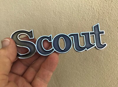 SCOUT EMBLEM Car Pickup Truck Metal International Fender Badge IH ...