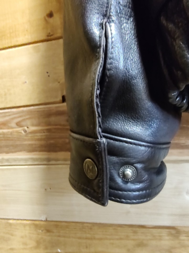 Andrew Marc/ Marc N.Y. Leather Bomber Coat. Scuff on sleeve. XL. Brown ...