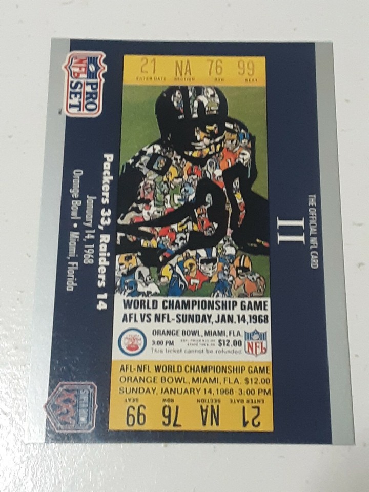 Carroll Dale Green Bay Packers 1990 Pro Set Autograph Card #2 READ ...