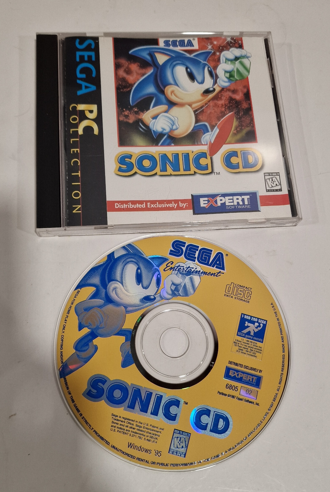 Sonic CD (Windows PC, 1996) Sonic the Hedgehog - Authentic Tested ...